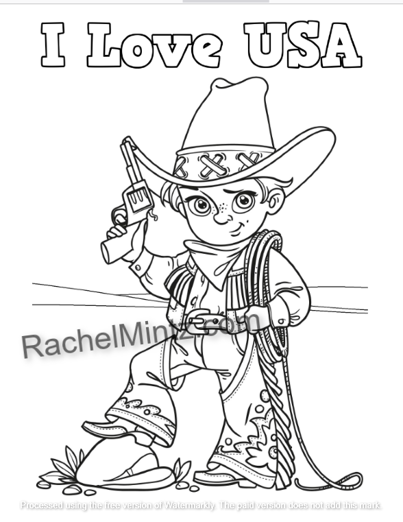 America is Great - Easy Patriotic Coloring Book, Large Patriotic Image ...