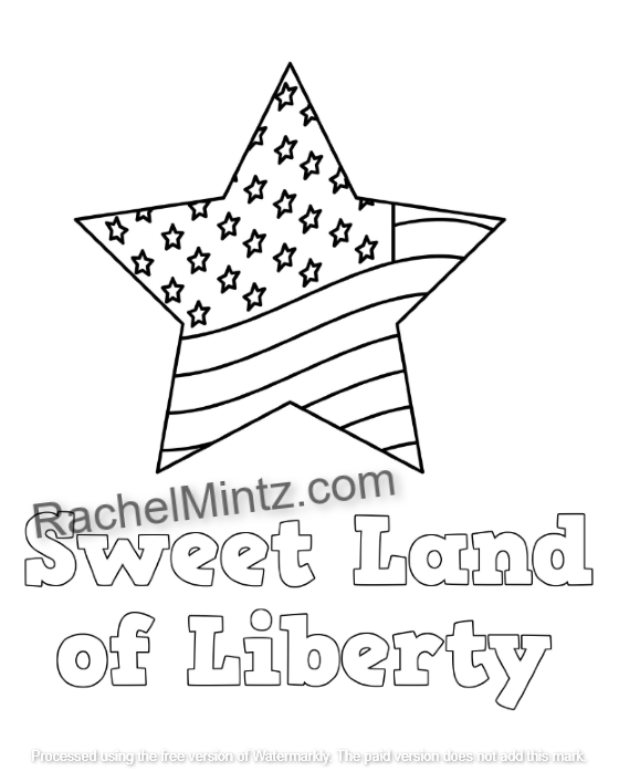 America is Great - Easy Patriotic Coloring Book, Large Patriotic Image ...