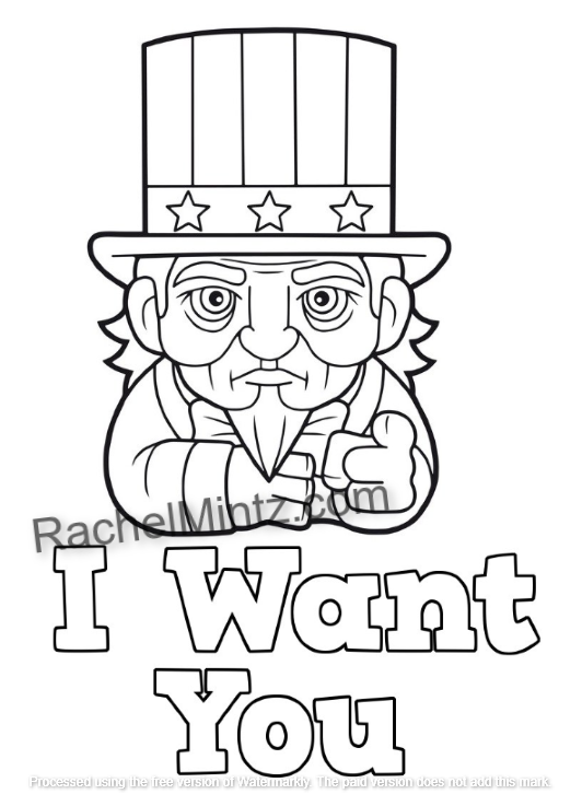 America is Great - Easy Patriotic Coloring Book, Large Patriotic Image ...