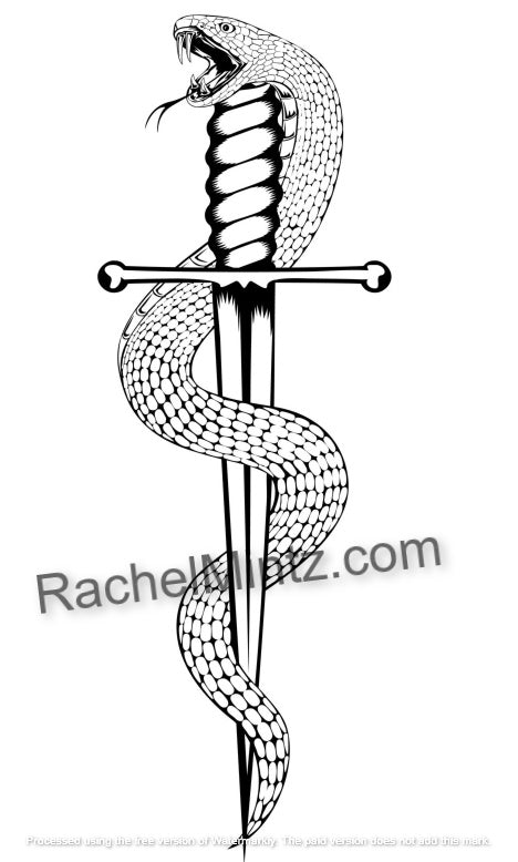 Fangs - Snakes Coloring Book - Dangerous Reptiles Tattoo Designs (PDF ...