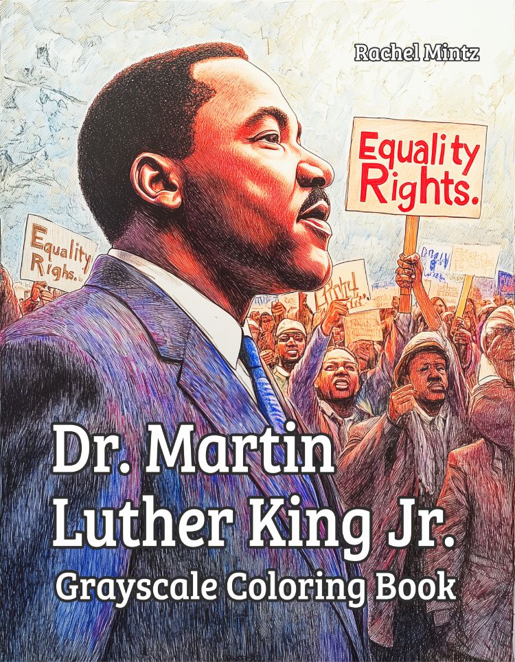 Martin Luther King Jr. Grayscale Coloring Book: Celebrate His Legacy ...
