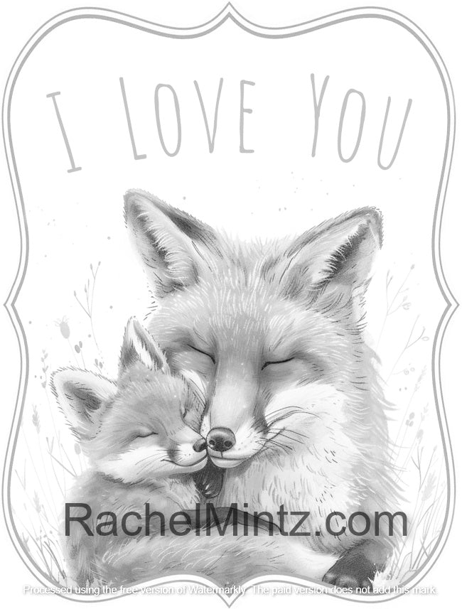 Furry Hugs - Cute Animals Coloring Book (PDF Book) – Rachel Mintz ...