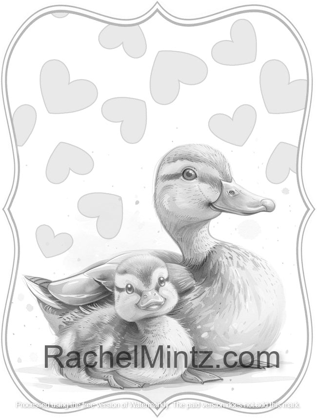 Furry Hugs - Cute Animals Coloring Book (PDF Book) – Rachel Mintz ...