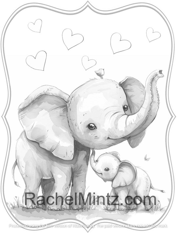 Furry Hugs - Cute Animals Coloring Book (PDF Book) – Rachel Mintz ...