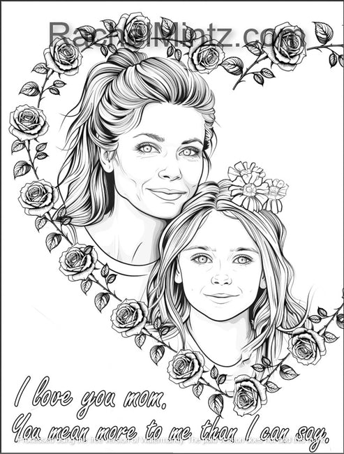 Mom’s Love - Coloring Book for Mother’s Day, Blessings & Love Designs ...