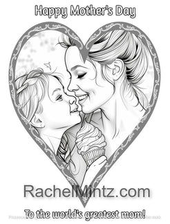 Mom’s Love - Coloring Book for Mother’s Day, Blessings & Love Designs ...