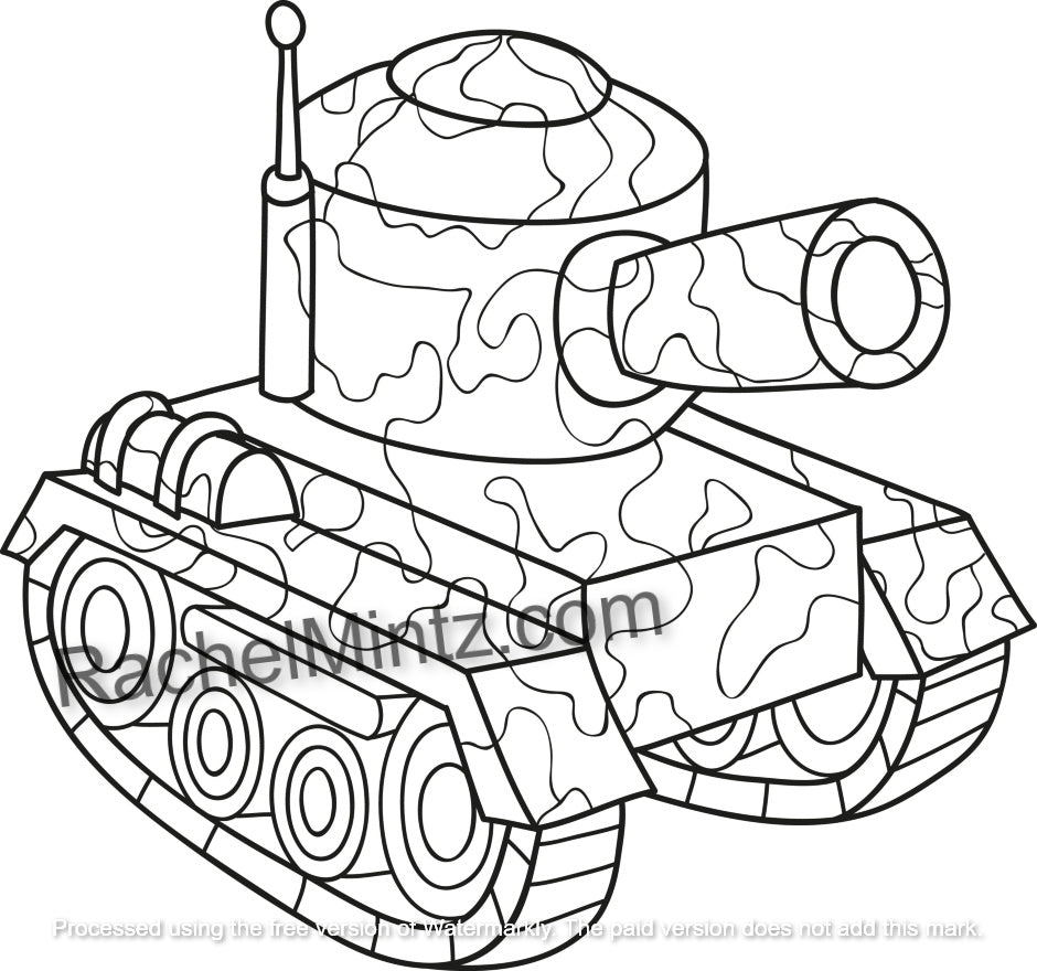 My Army - Coloring (PDF Book) Kindergarten Kids Ages 4-6 – Rachel Mintz ...