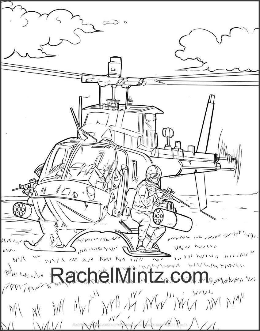 100 Military Coloring Pages - Army Soldiers, Air Force, Special Forces ...