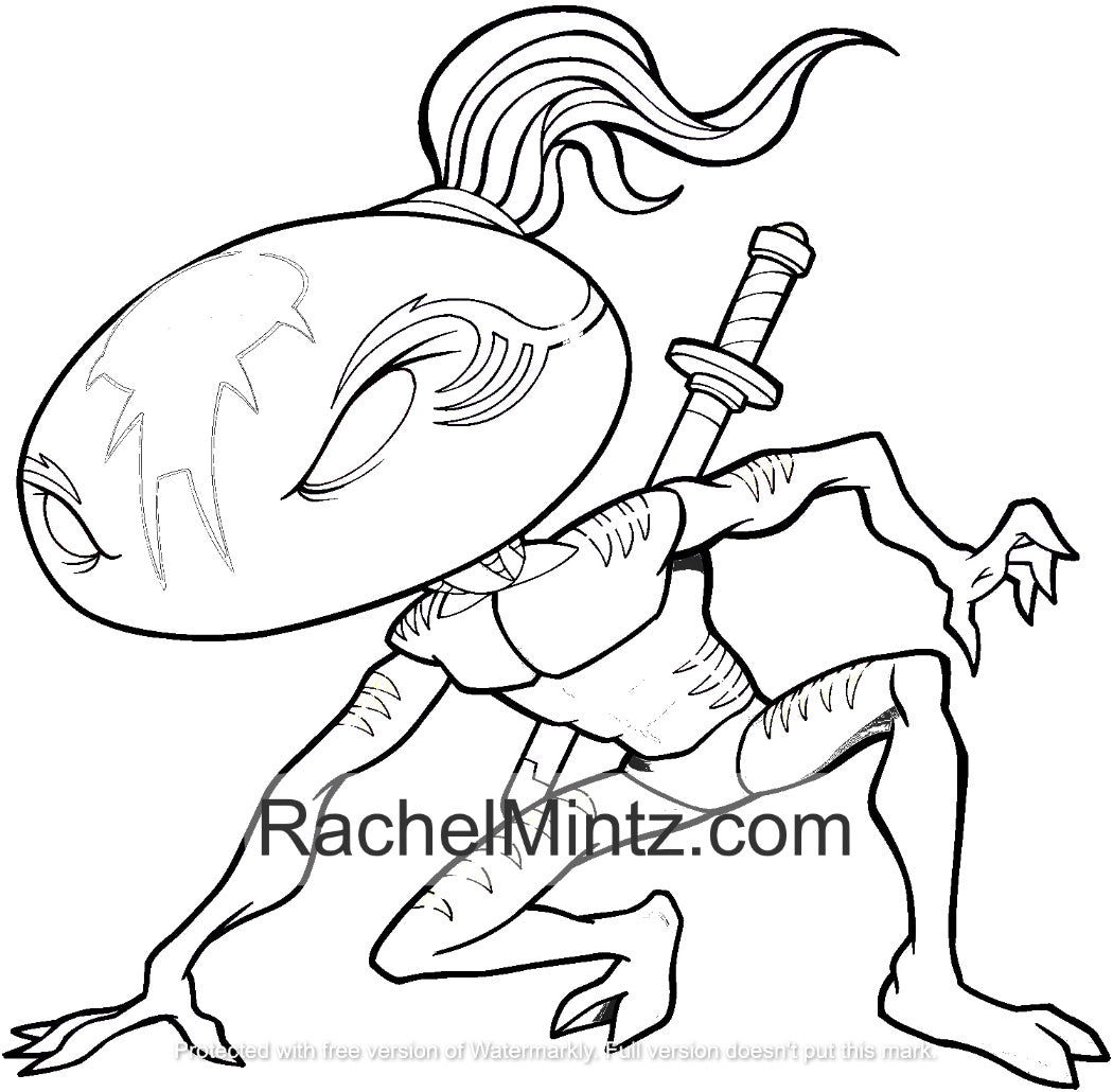 100 Ninja Robots Coloring Pages For Kids Ages 5-9 - Dinosaurs, Dragons ...