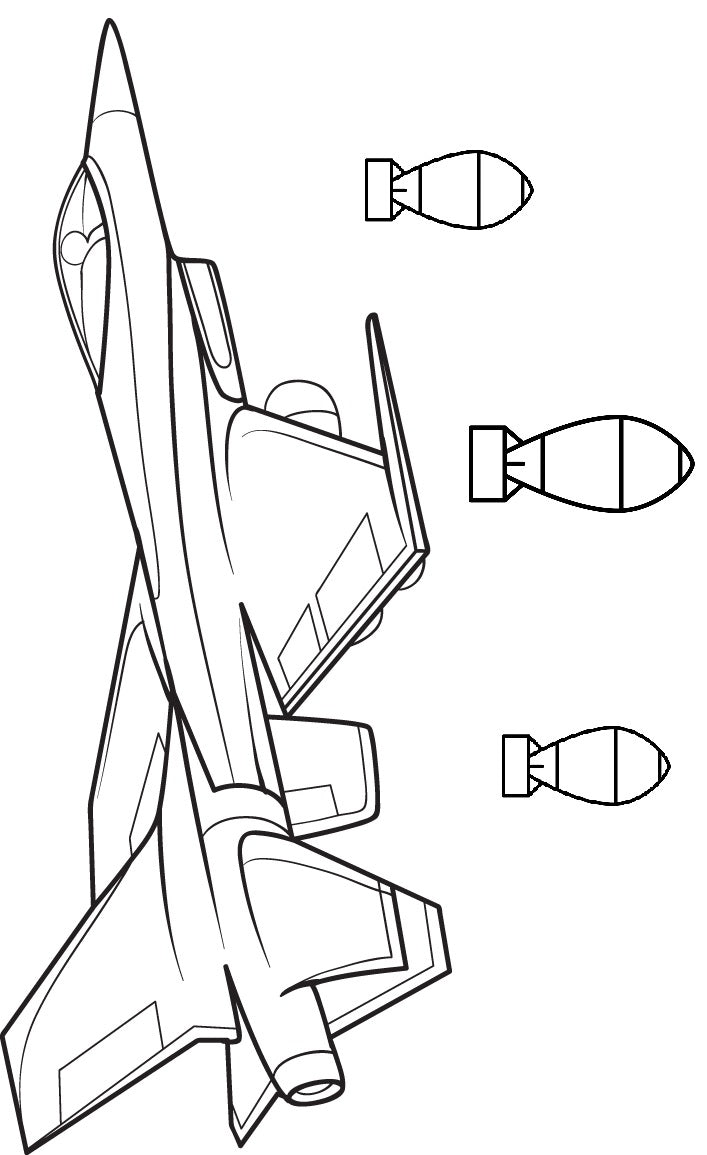 Air Force - PDF Coloring Book - For Toddlers & Kids (Ages 3-5) – Rachel ...