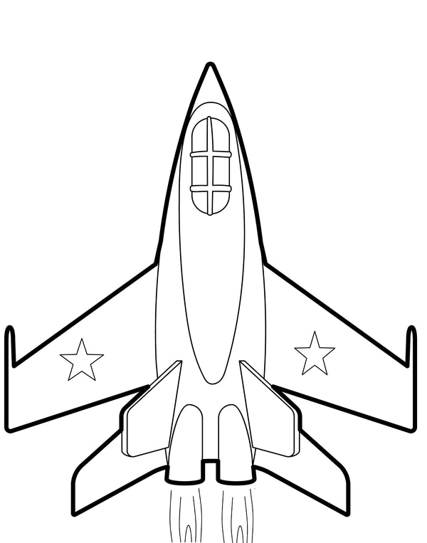 Air Force - PDF Coloring Book - For Toddlers & Kids (Ages 3-5) – Rachel ...
