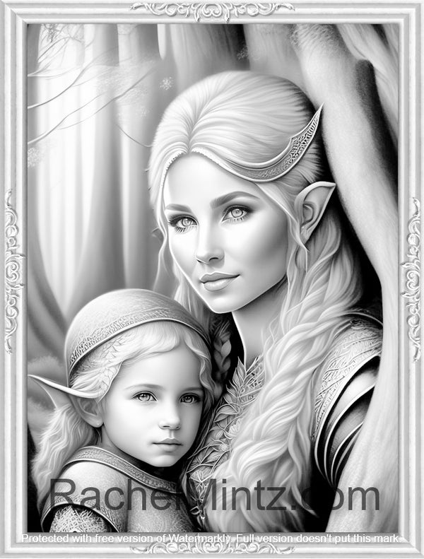 Angelic Mother Elf - Gorgeous Elves Couples Mom & Child, Elf Motherhoo ...