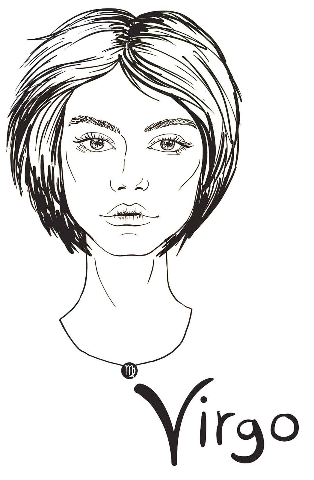 Astrology Girls - 36 Astrology Portraits Easy to Color For Beginners ...