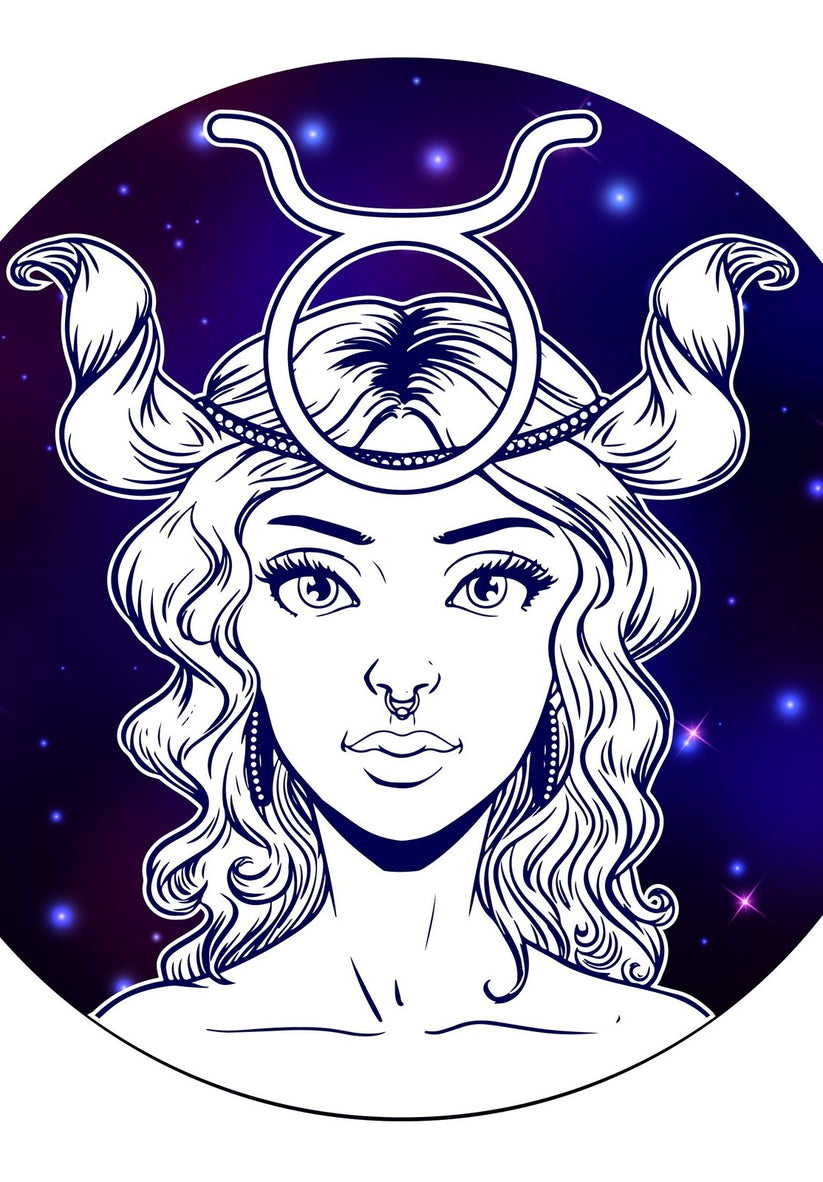 Astrology Girls - 36 Astrology Portraits Easy to Color For Beginners ...