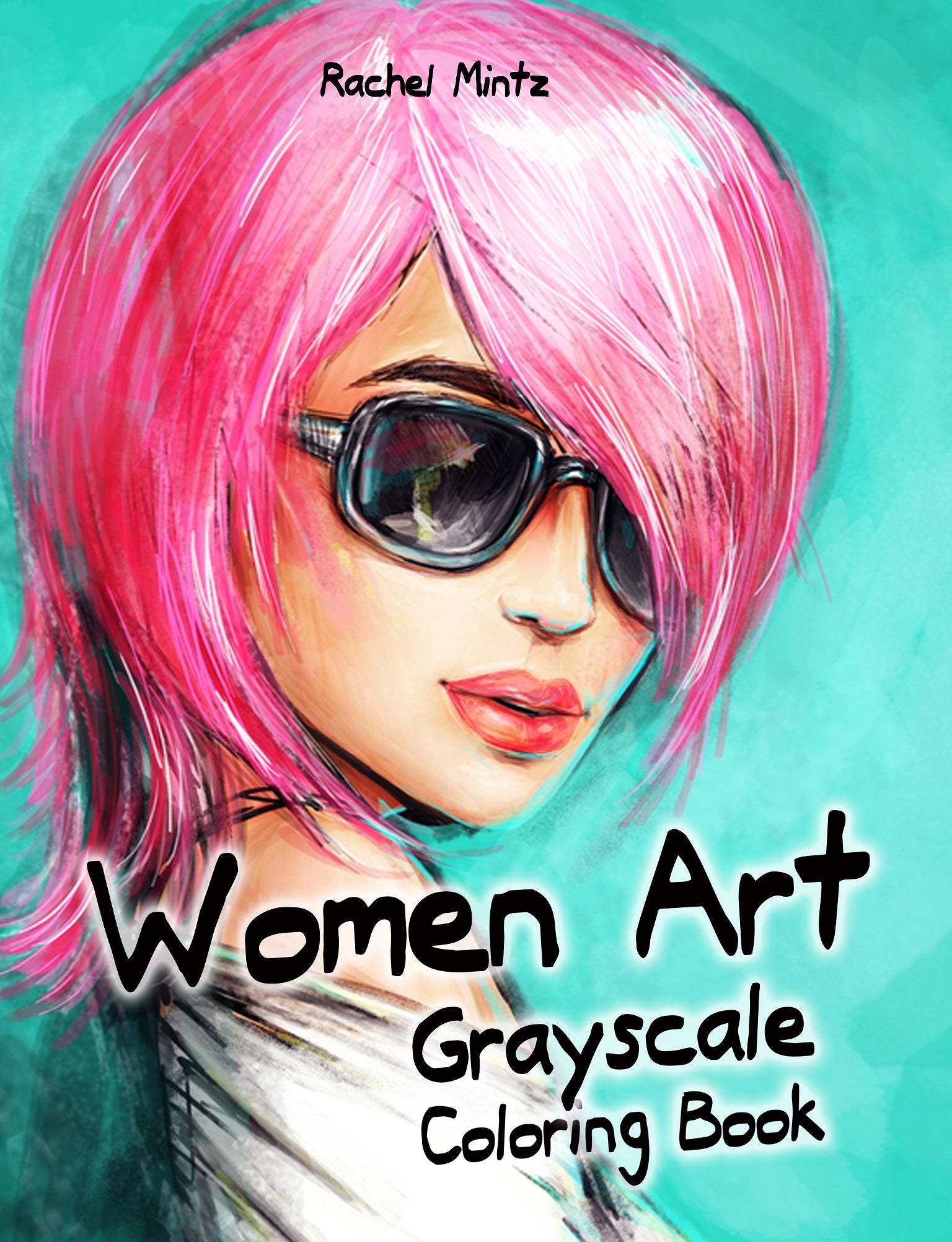 Women Art Coloring Page – Rachel Mintz Coloring Books