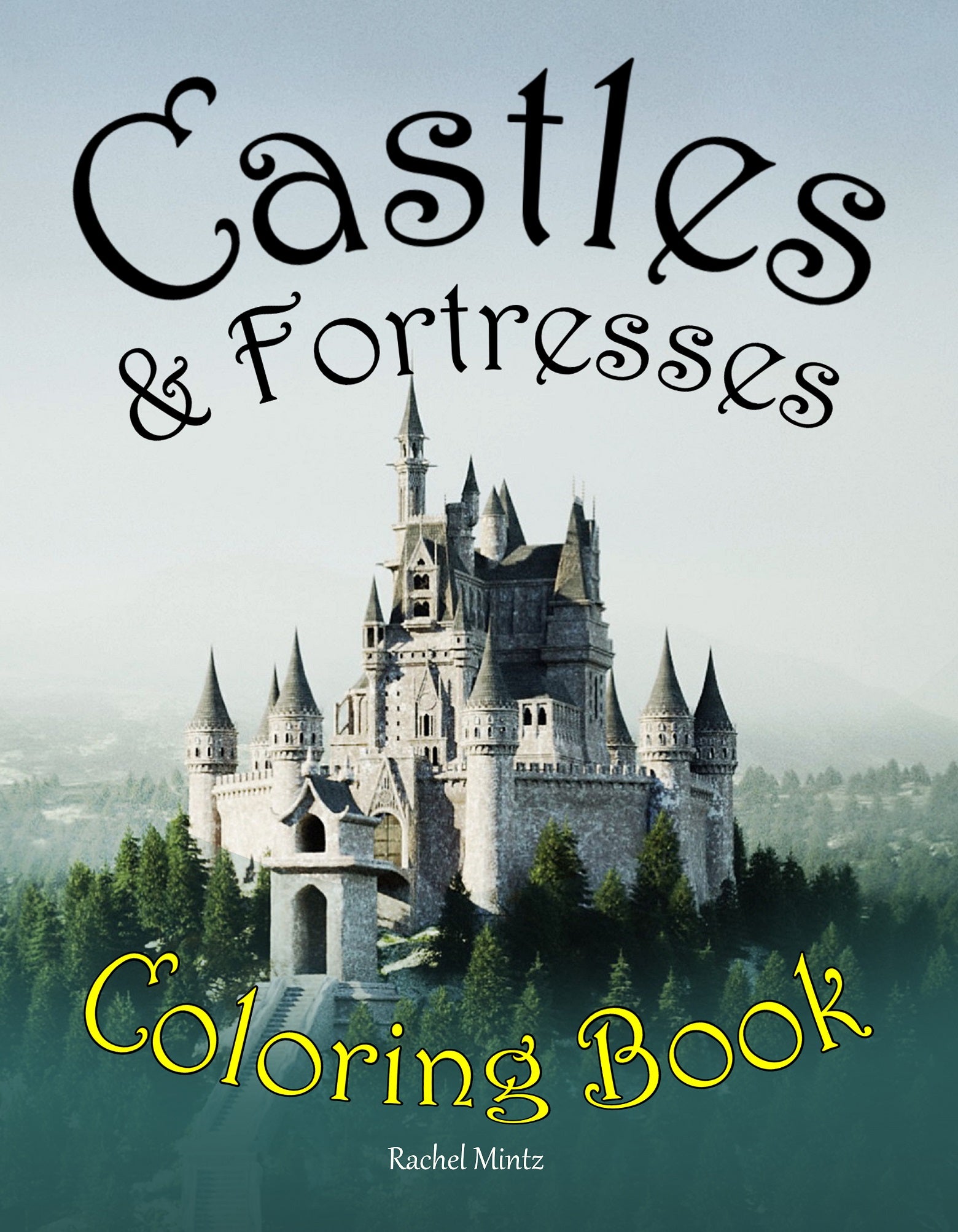 Castles & Fortresses - Grayscale Sketches, Gothic Architecture, Fairy ...