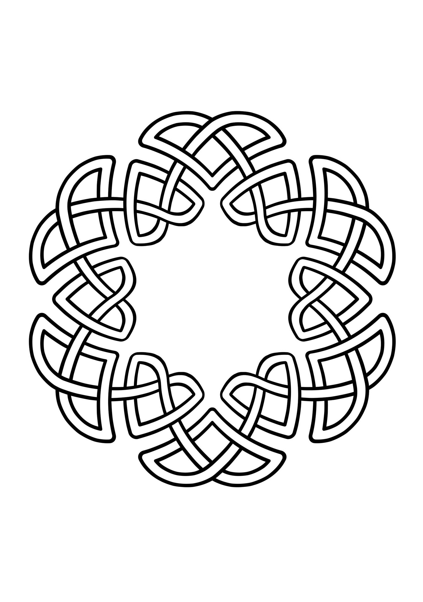 Large Print Celtic Knots - Coloring Book For Seniors / Visually Impair ...