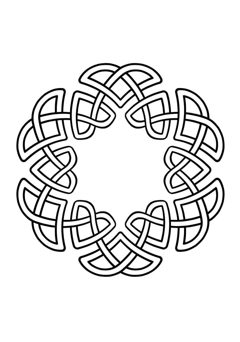Large Print Celtic Knots - Coloring Book For Seniors / Visually Impair ...