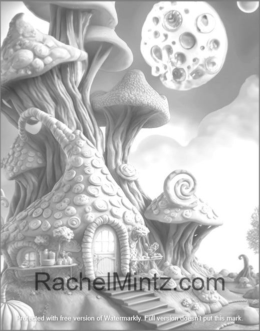 Cute Candy Houses - Adorable Grayscale Fantasyland Plasticine Designs ...