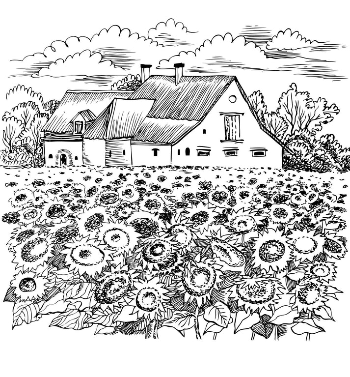 Farm Houses & Rural Village Landscapes In Scenic Nature (PDF Format) C ...