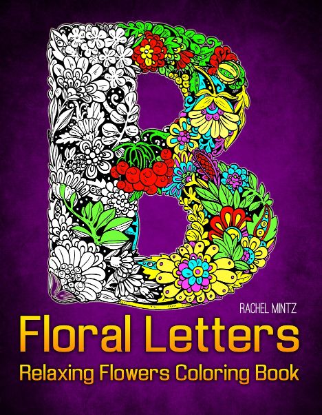 Floral Letters - Blooming ABC Flowers Typography Designs (Digital Colo ...