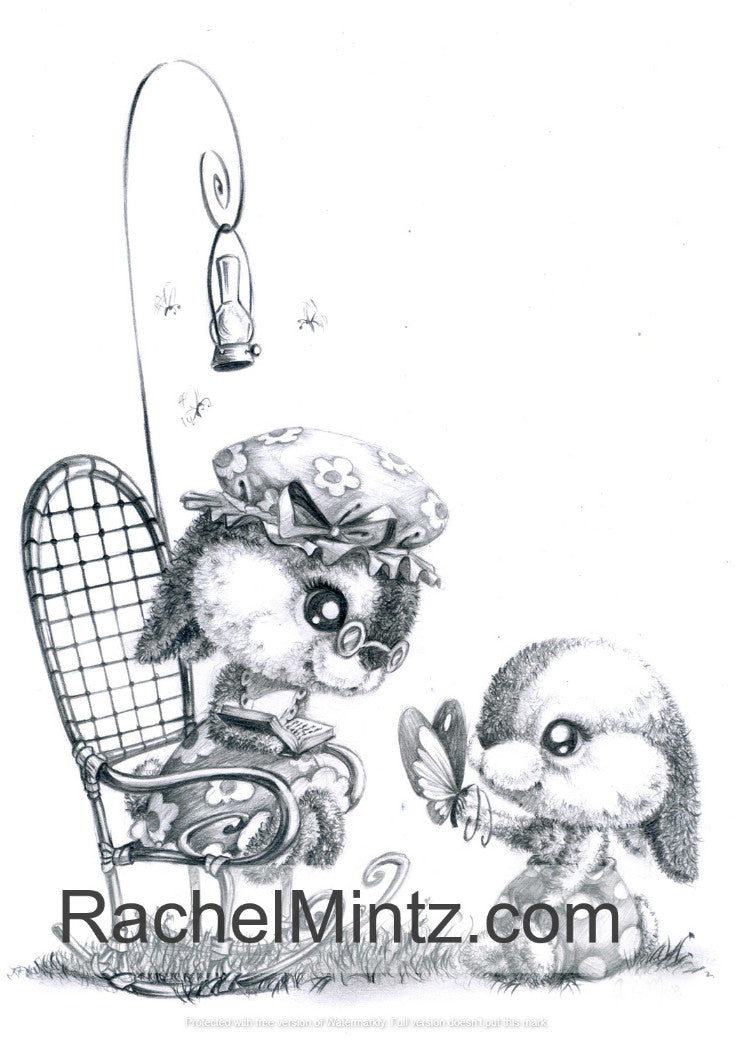 Friendship - Vintage Grayscale Art Printable Format Coloring Book ...