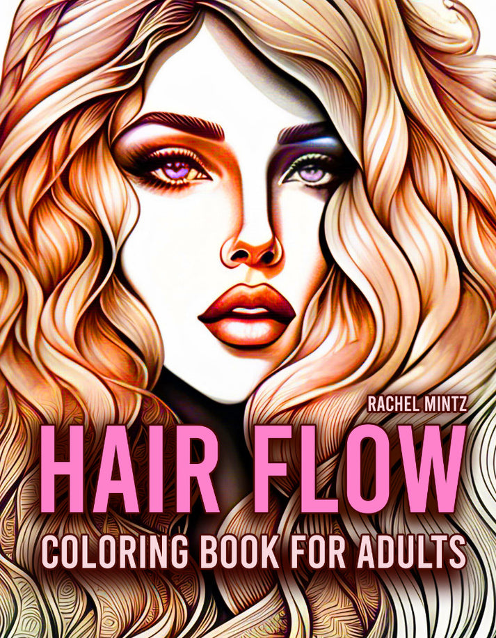 Hair Flow - Wavy Hair Coloring Book, Beautiful Girls With Long Curly S ...