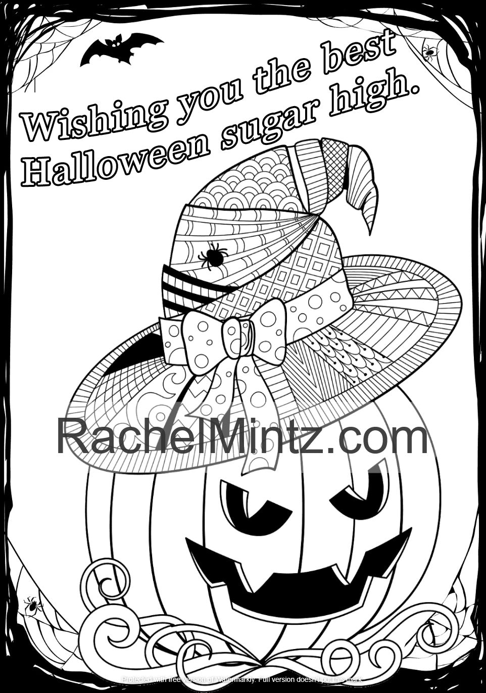 Halloween - Cute Witches, Pumpkins & Haunted Houses (PDF Format) Color ...