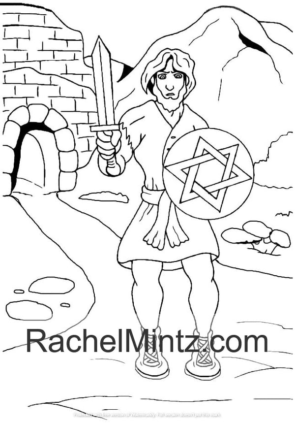 Happy Hanukkah - Coloring Book For Kids, Jewish Holiday, Judah Maccabe ...
