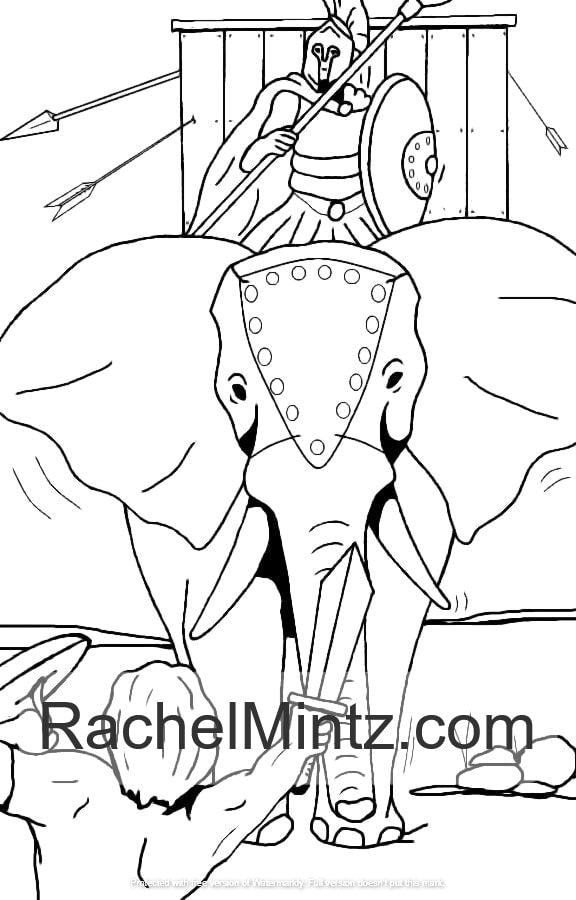 Happy Hanukkah - Coloring Book For Kids, Jewish Holiday, Judah Maccabe ...