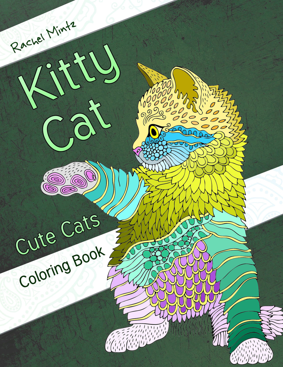 Kitty Cat - Cute Cats & Kittens, PDF Coloring Book – Rachel Mintz ...
