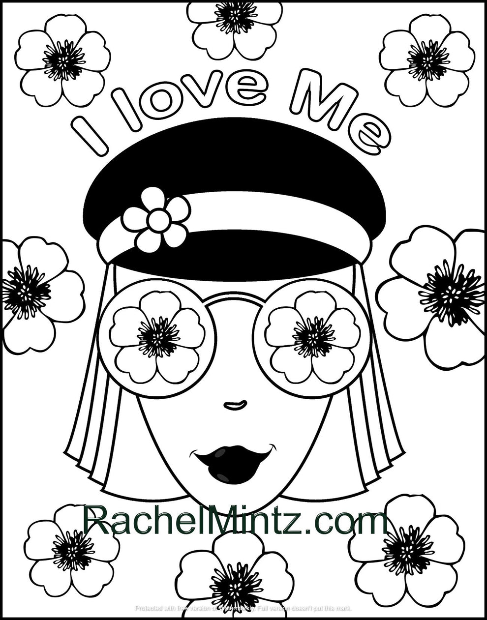 Large Print GRL PWR - Girl Power Empowering Coloring Book (Digital For ...