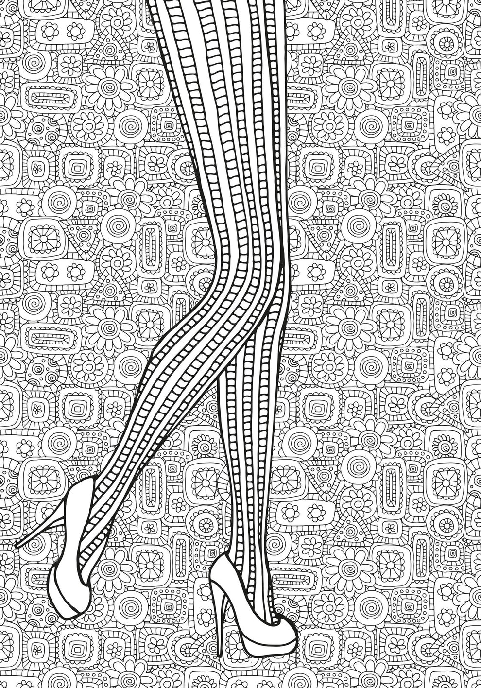 Sexy Legs - Women's High Heels Shoes Coloring (PDF Book) – Rachel Mintz ...