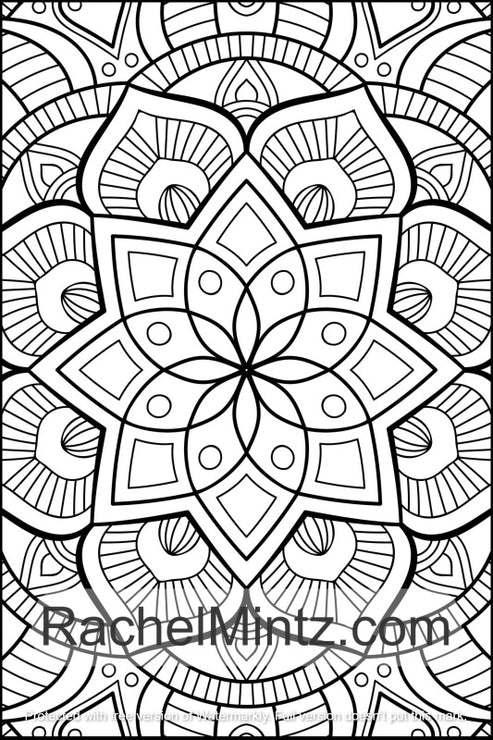 Shanti Mandala - Ethnic Anti Stress Designs Coloring (PDF Book ...
