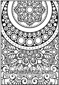 Shanti Mandala - Ethnic Anti Stress Designs Coloring (PDF Book ...