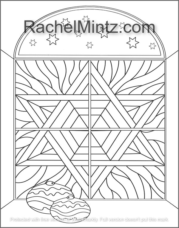 Spread the Light - Hanukkah Coloring Book (Digital PDF Book) – Rachel ...
