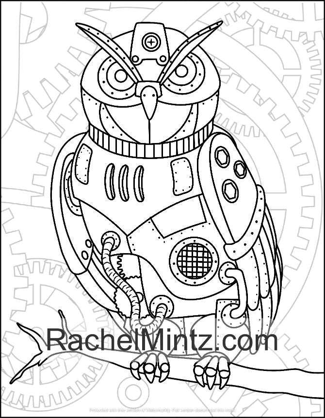 Steampunk Animals Vol #2 - Vintage Mechanical Style, Retro Futuristic ...