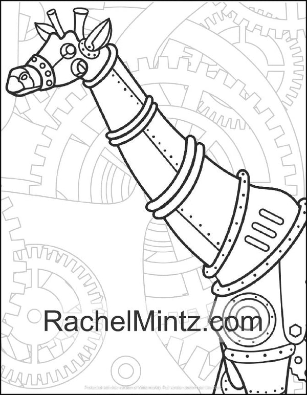 Steampunk Animals Vol #2 - Vintage Mechanical Style, Retro Futuristic ...