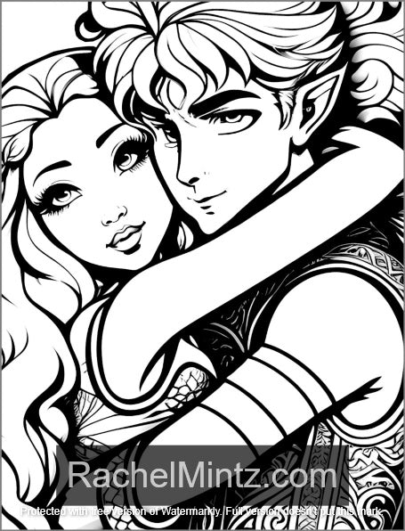 Together Forever - Valentine's Day Coloring Book With Romantic Couples ...