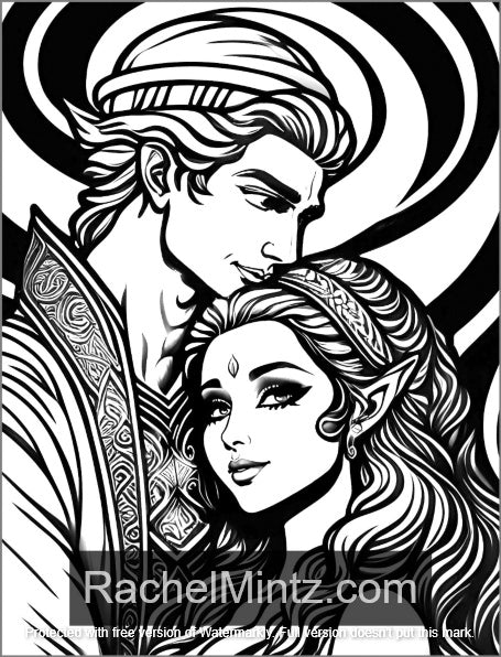 Together Forever - Valentine's Day Coloring Book With Romantic Couples ...