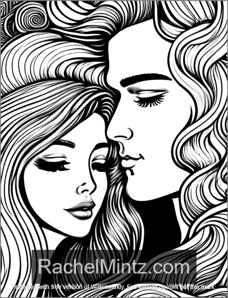 Together Forever - Valentine's Day Coloring Book With Romantic Couples ...