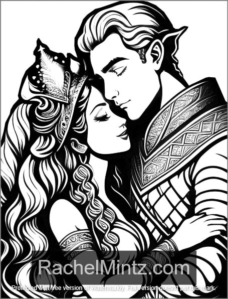 Together Forever - Valentine's Day Coloring Book With Romantic Couples ...