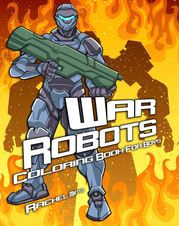 War Robots - Coloring (PDF Book) For Boys - Military Cyborgs & Futuris ...