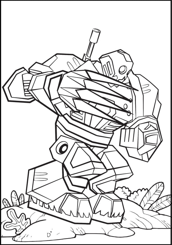 War Robots - Coloring (PDF Book) For Boys - Military Cyborgs & Futuris ...
