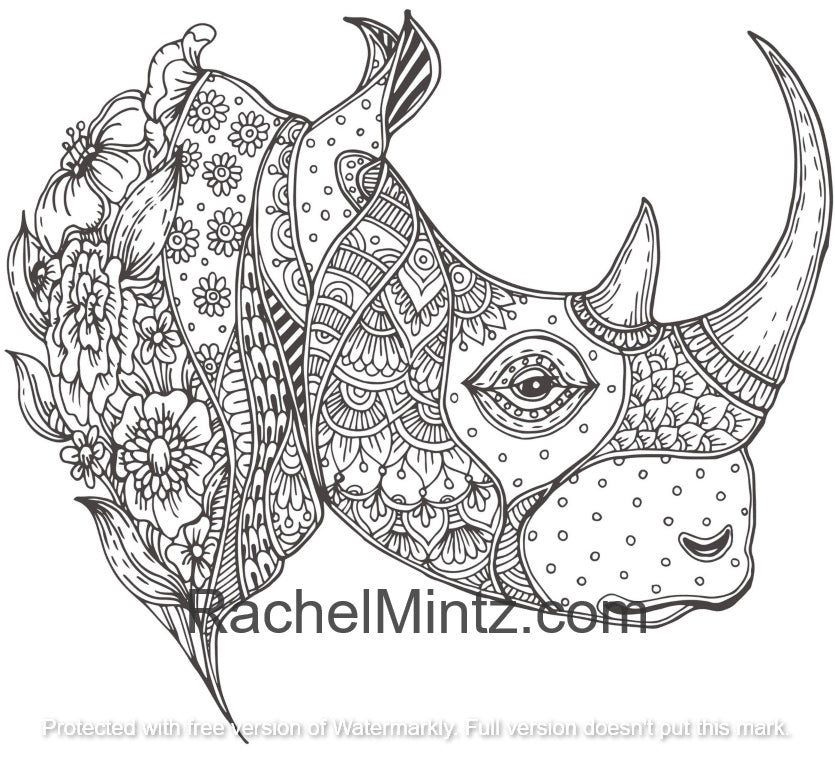 Wild Africa - African Safari Animals Coloring (PDF Book - 40 Pages ...