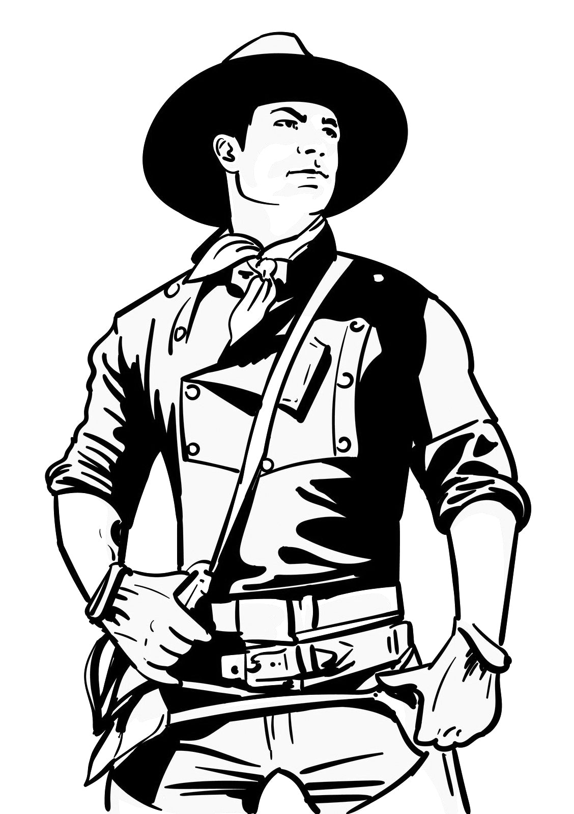 Wild West - Coloring Book With Cowboys & Cowgirls, Sheriffs & Villains ...