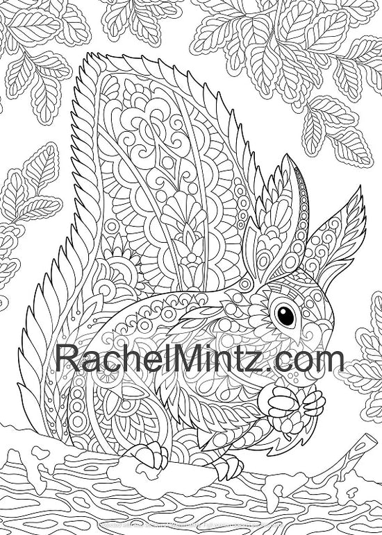 ZEN Wildlife Animals – Relaxing Coloring Book With Detailed Zentangle ...
