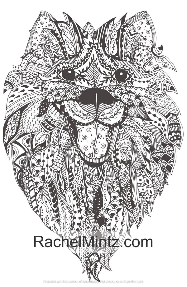 Mandala Dogs Coloring (PDF Book) - Relaxing Cute Ornamental Dog Breeds ...