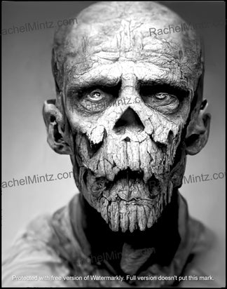 Zombies Radiation - Gruesome Horror, Realistic Grayscale Zombie Faces ...